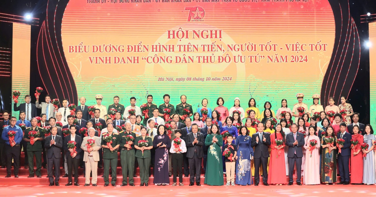 Biểu dương điển hình tiên tiến, vinh danh Công dân Thủ đô ưu tú - Vietnam.vn